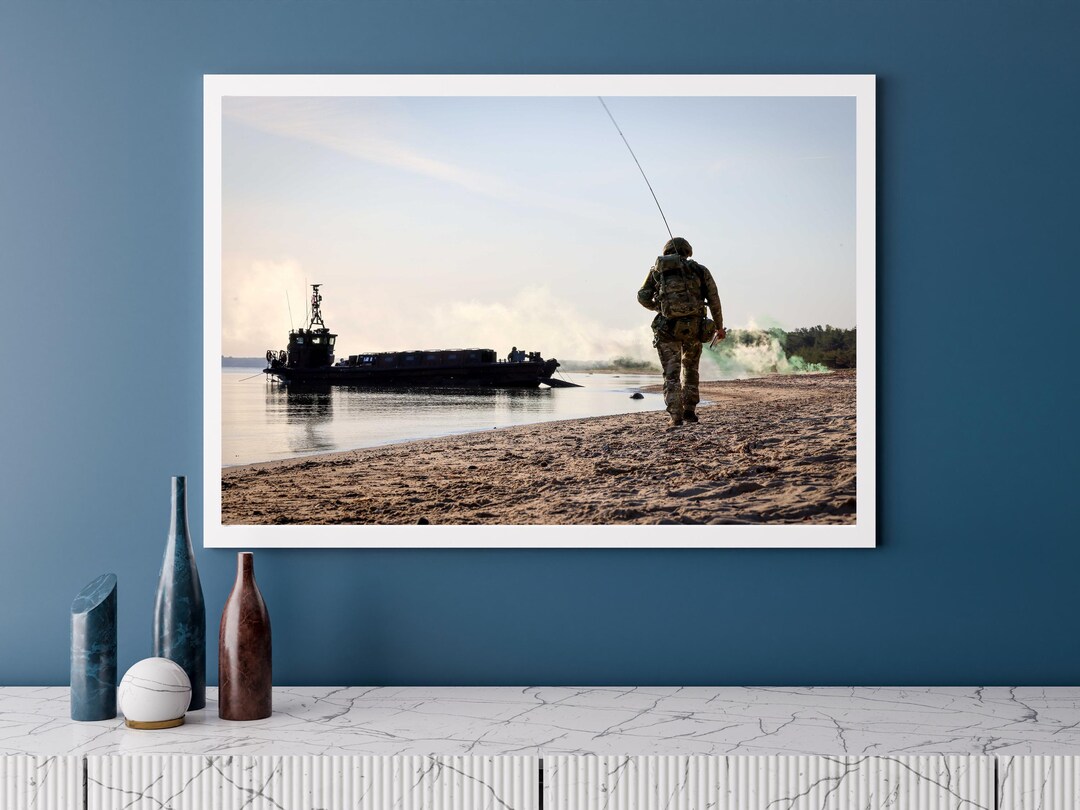 Royal Marines Beach Landing Portrait | Photo Print | Military | 45 ...