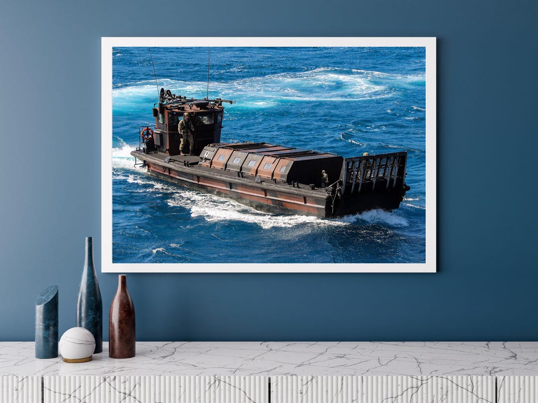 Royal Marine Commandos With Landing Craft Photo Print Military Royal ...
