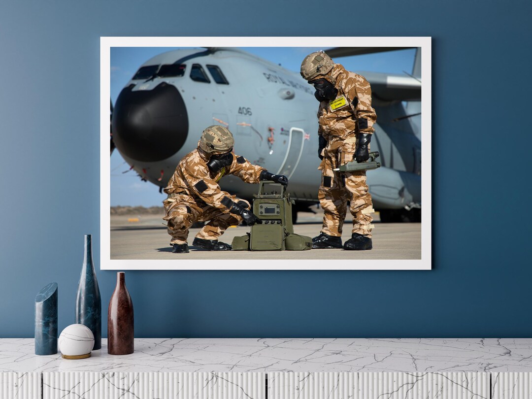 RAF Regiment CBRN Team Photo Print Military Armed Forces Royal Air ...