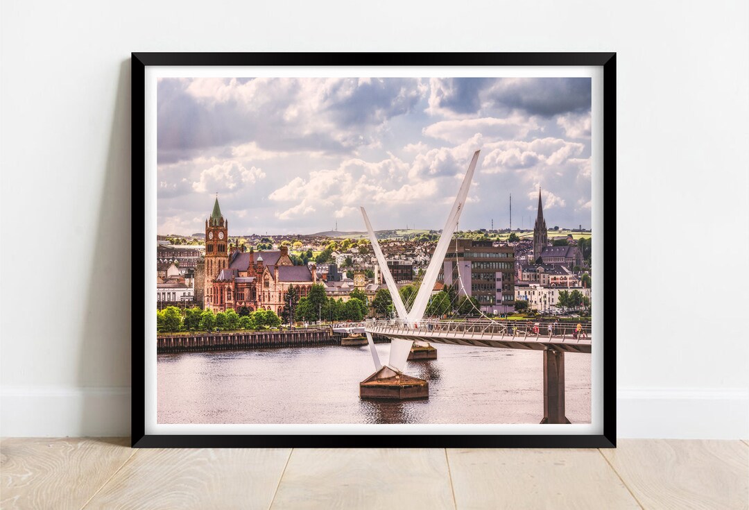 The Peace Bridge Derry Londonderry Northern Ireland Limited Edition ...