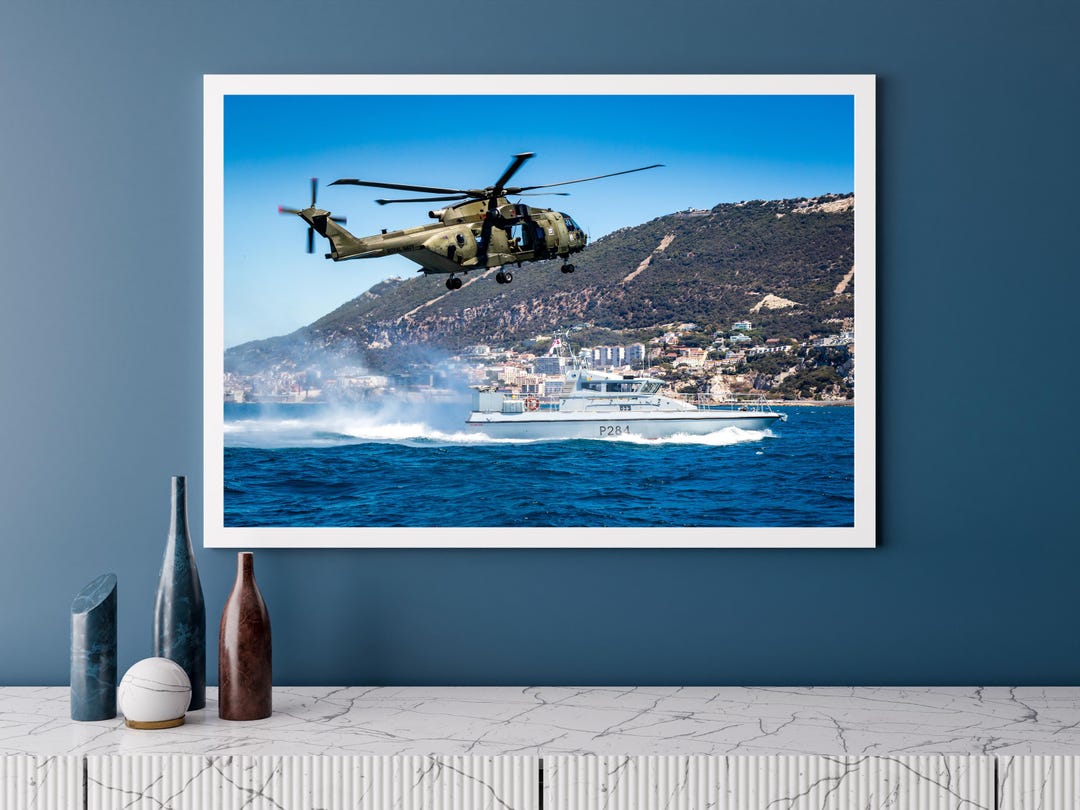 HMS Scimitar P284 Scimitar Class Patrol Vessel Gibraltar Photo Print ...