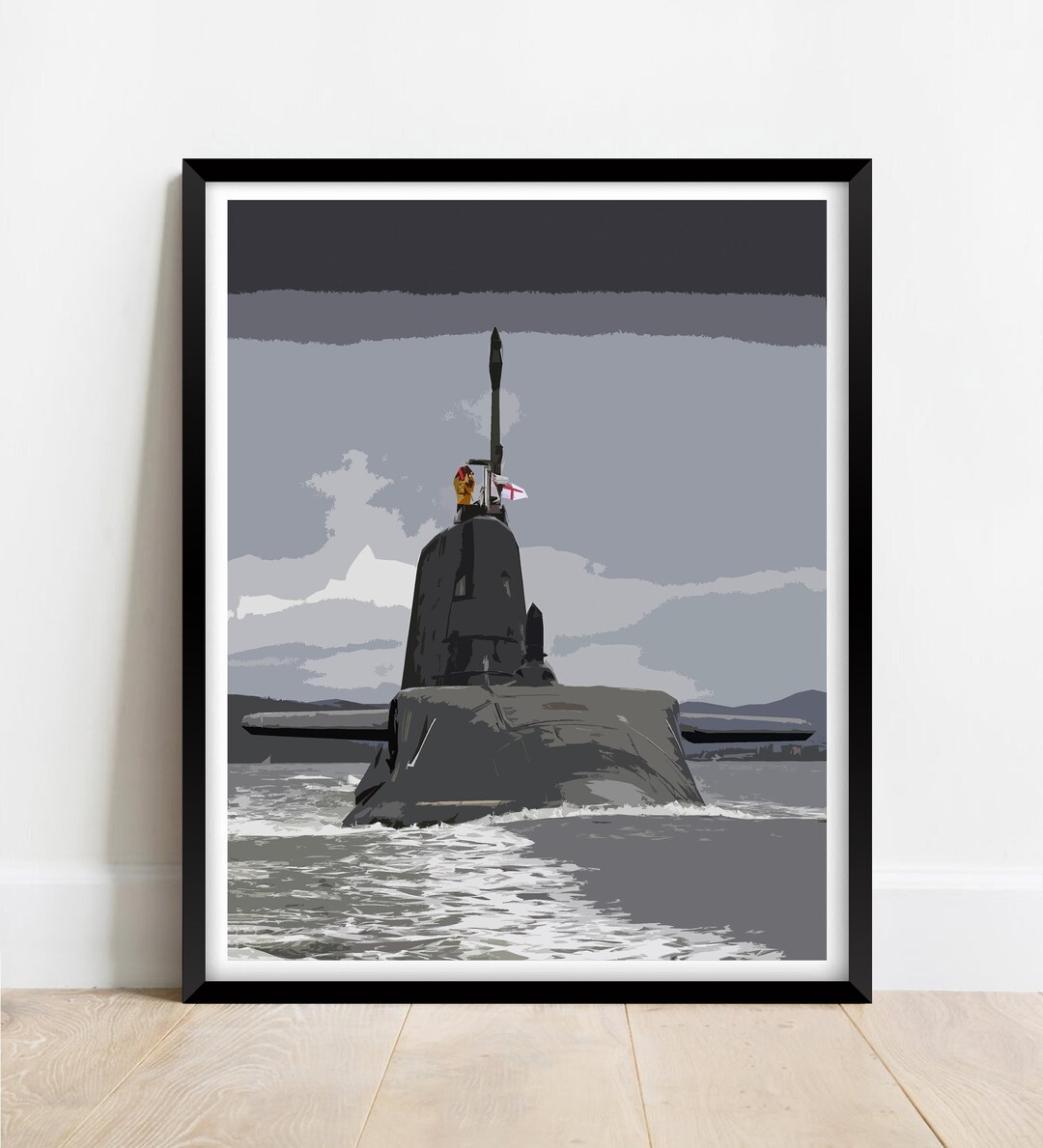 Royal Navy Astute Class Submarine Military Digital Artwork Armed Forces ...