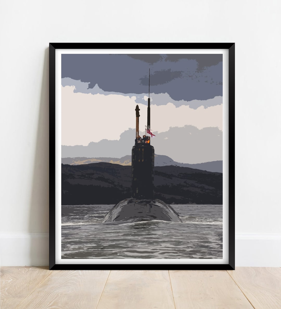 HMS Triumph Royal Navy Trafalgar-class Submarine Digital Artwork Armed ...