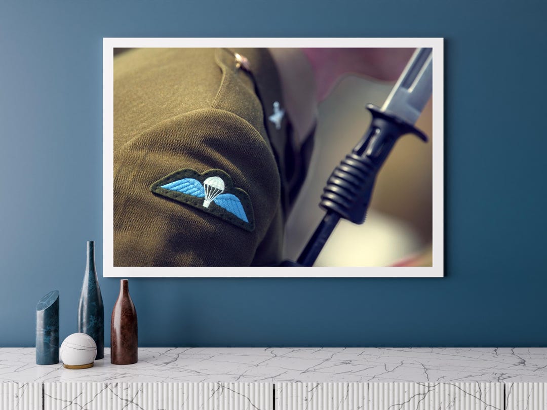 British Army Parachutist Badge Closesup | Photo Print | Military ...