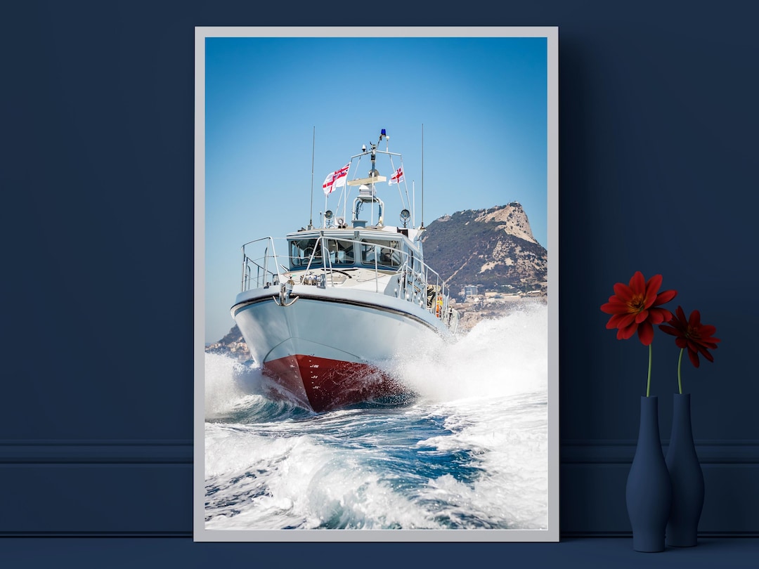 HMS Scimitar Patrol Boat Photo Print: Gibraltar Royal Navy Wall Art - Etsy
