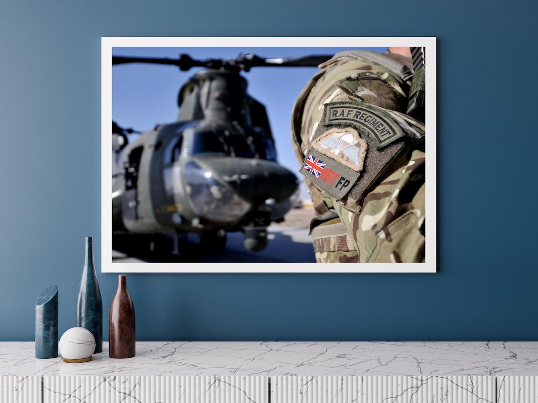 RAF Regiment MERT Force Protection Badge Photo Print Military Armed ...