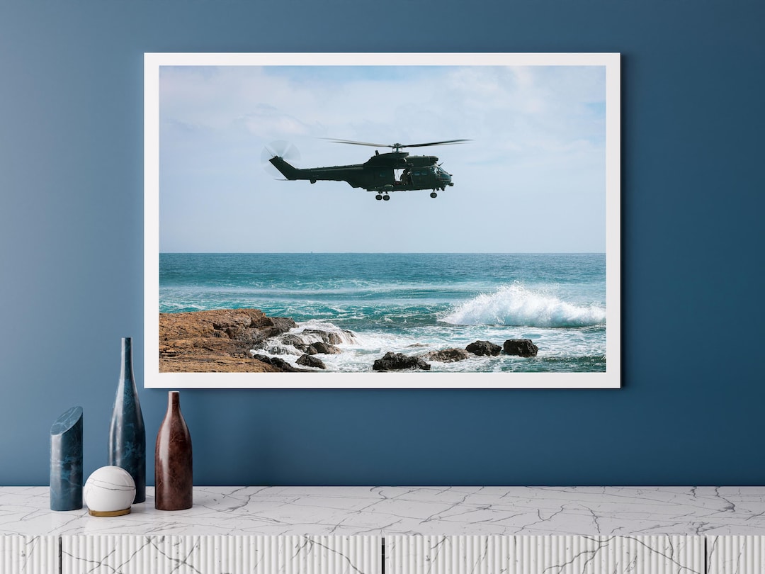 RAF Puma Helicopter in Flight | Photo Print | Military | Helicopters ...