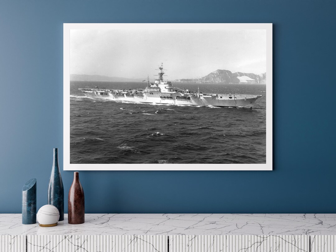 HMS Warrior (R31) Colossus-class | Aircraft Carrier | Photo Print ...