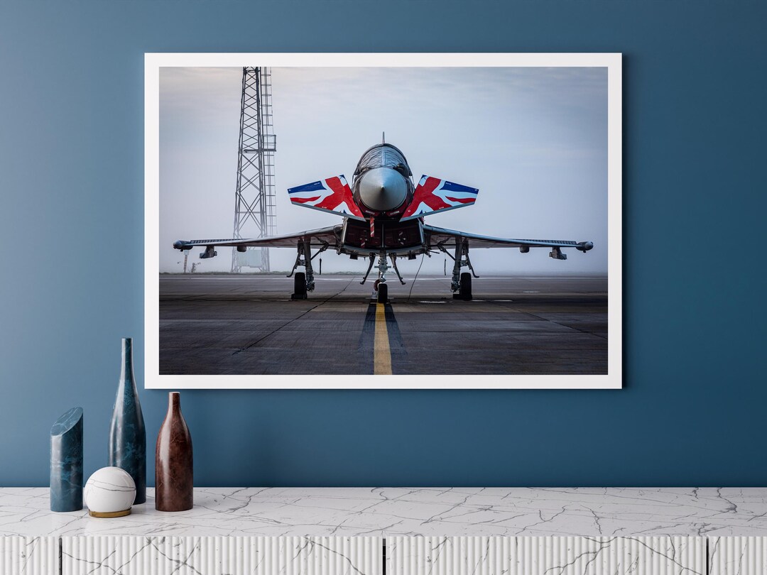 RAF Typhoon Show Union Jacks | Photo Print | Military | Aircraft ...