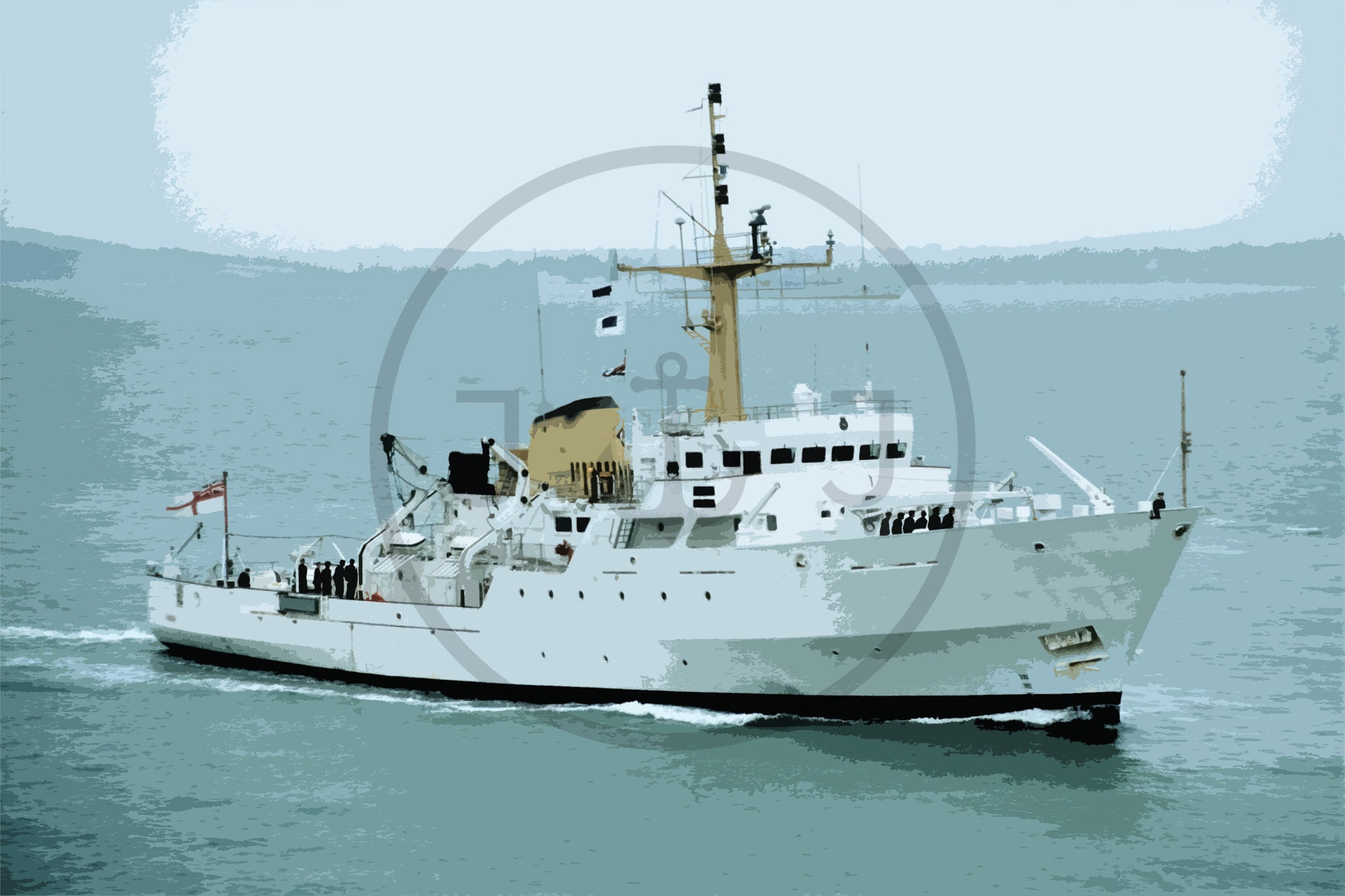 HMS Fawn Vermessungsschiff der Royal Navy Bulldog-Klasse Militär ...