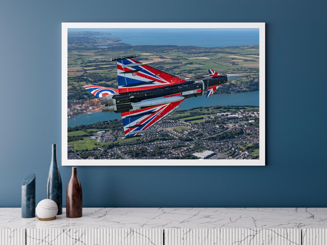 RAF Typhoon With Union Jacks | Photo Print | Military | Aircraft ...