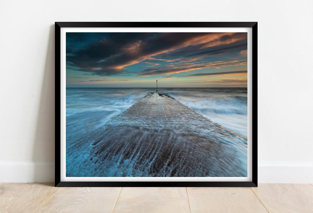 Ferring Beach Arun West Sussex at Sunset Limited Edition Print ...