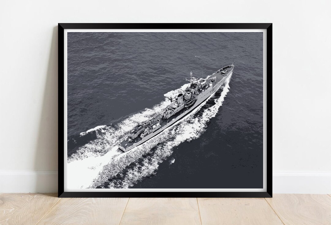 HMS Murray Royal Navy Blackwood Class Frigate Military Digital Artwork ...