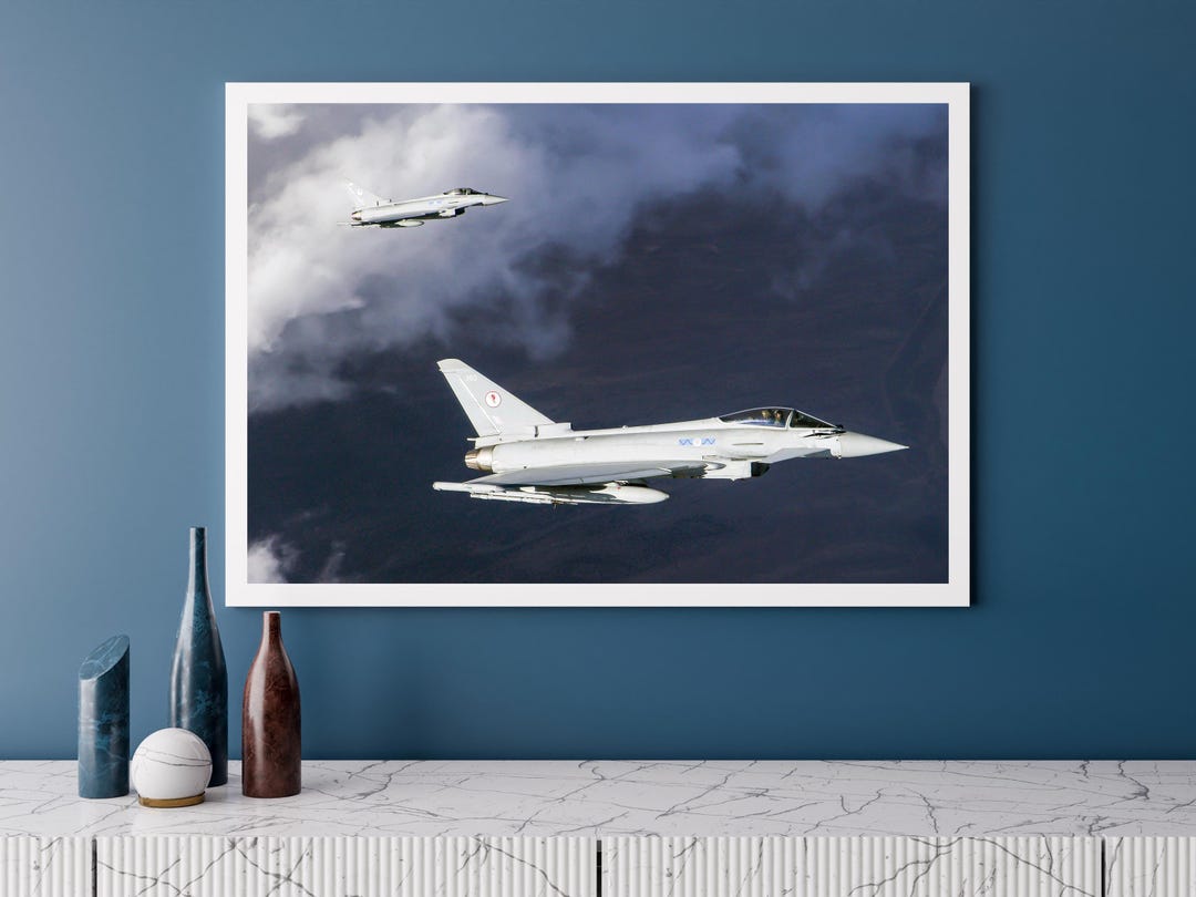 RAF 6 Squadron Typhoons Photo Print: Military Aviation Wall Art - Etsy UK