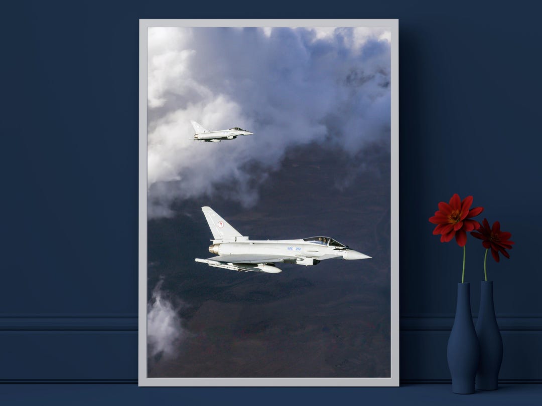 RAF Typhoon Jet Photo Print: Military Aviation Wall Art - Etsy