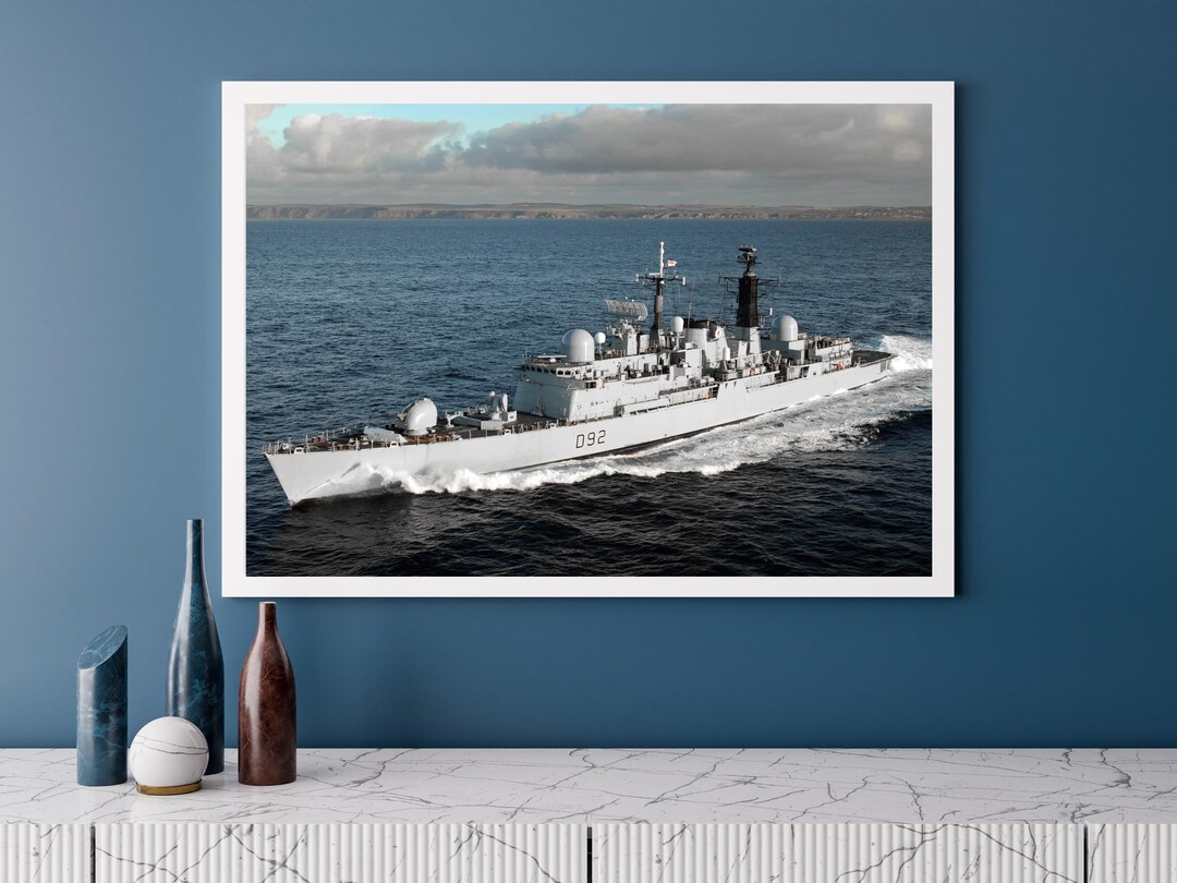 HMS Liverpool (D92) Type 42 Destroyer Port Side View | Photo Print ...