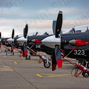 RAF Texan Aircraft Lined up | Photo Print | Military | Aircraft | Royal ...