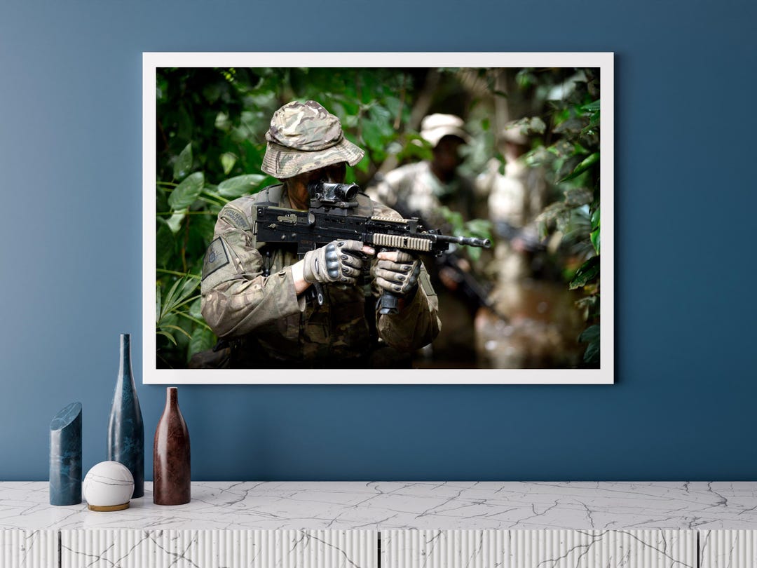 Royal Marines Commando Jungle Warfare | Photo Print | Military | 45 ...