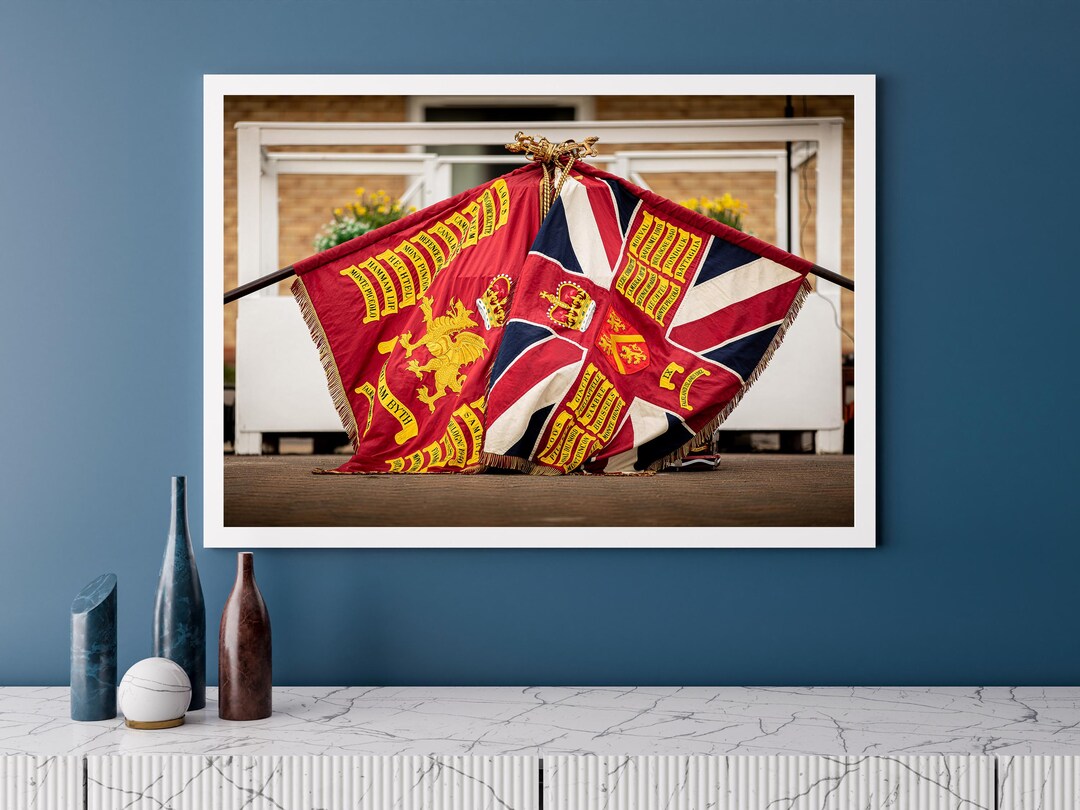 Welsh Guards Regimental Colours on Display Photo Print: British Army ...