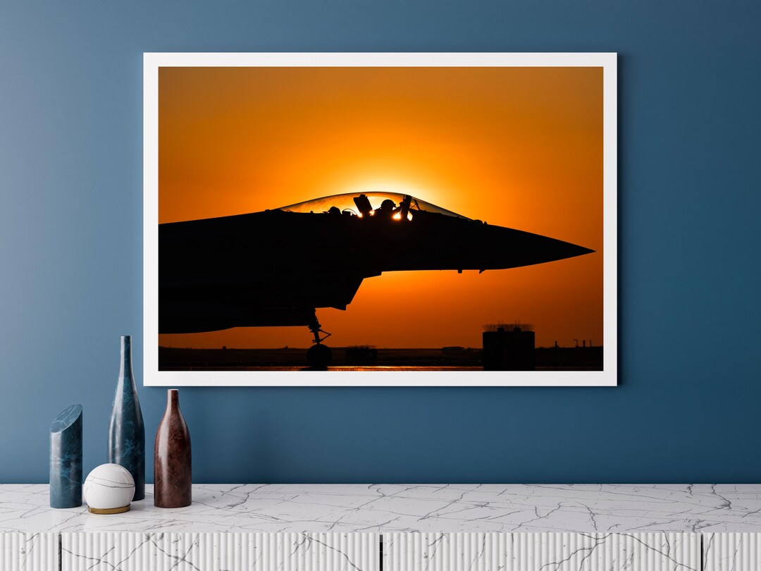 RAF Typhoon Cockpit at Sunset | Photo | Military | Aircraft | Royal Air ...