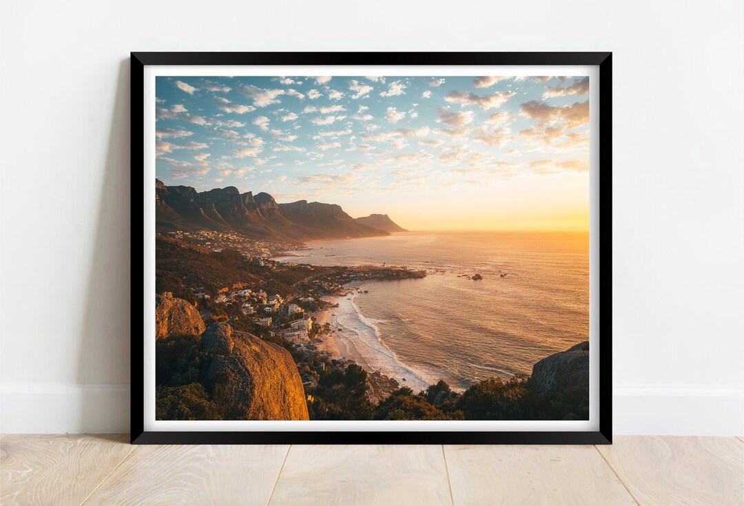 Cape Town Beach South Africa at Sunset Limited Edition Print ...