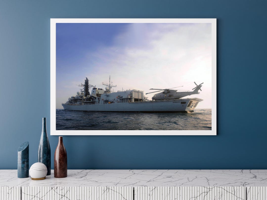 HMS Monmouth (F235) Type 23 Frigate Port Side View | Photo Print ...