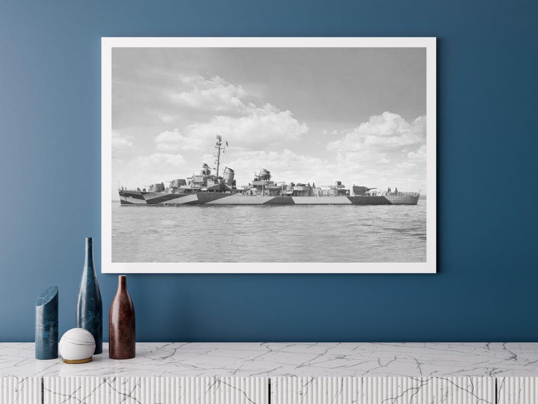 USS Hank (DD-702) Allen M. Sumner Class Destroyer | Photo Print ...
