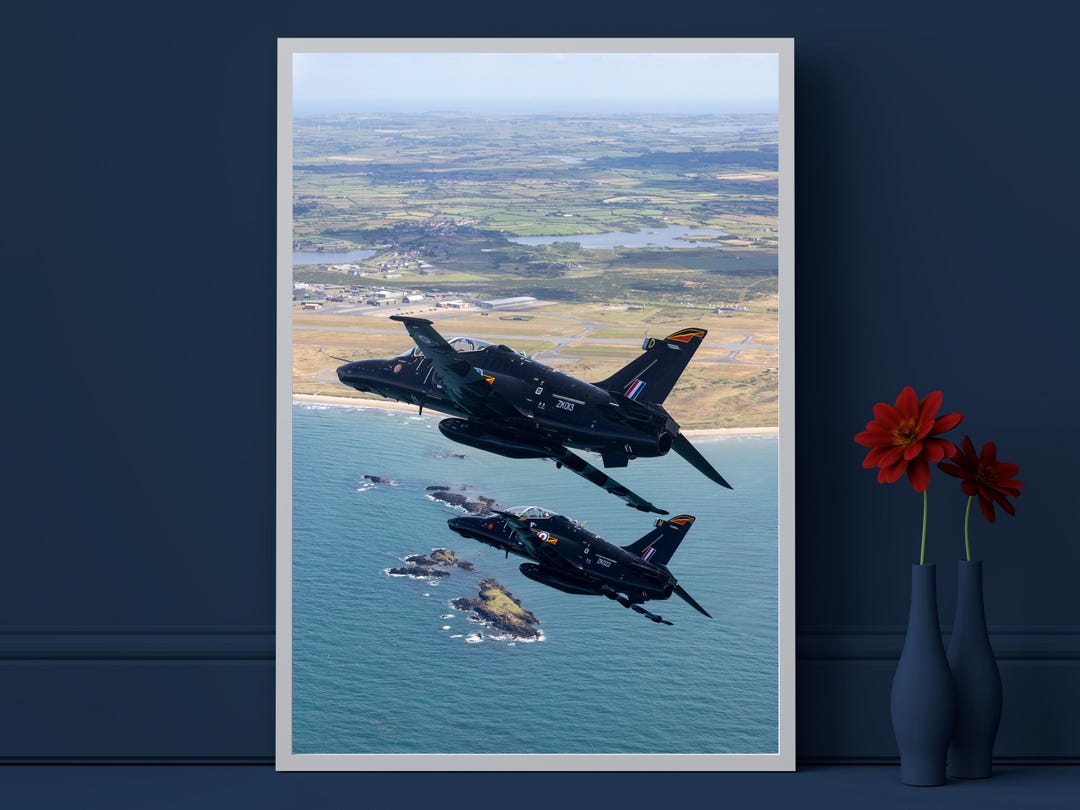 Two RAF Hawk T2 Aircraft | Photo Print | Military | Aircraft | Royal ...