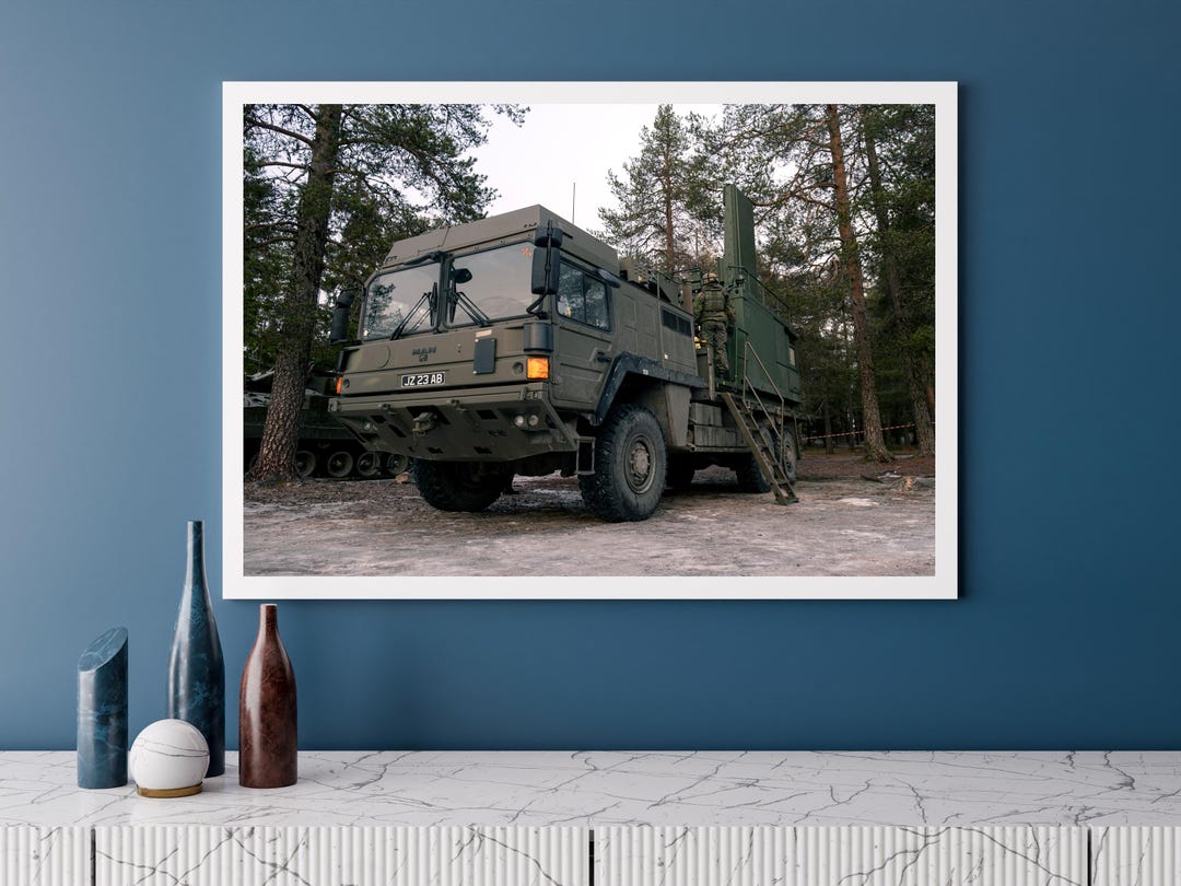Taipan Radar System on a Man SV 9T | Photo Print | Military Vehicle ...