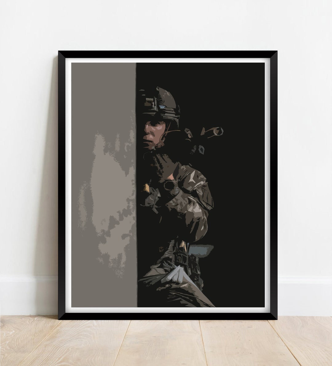 Royal Marines Commando Portrait Military Digital Artwork Militaria ...
