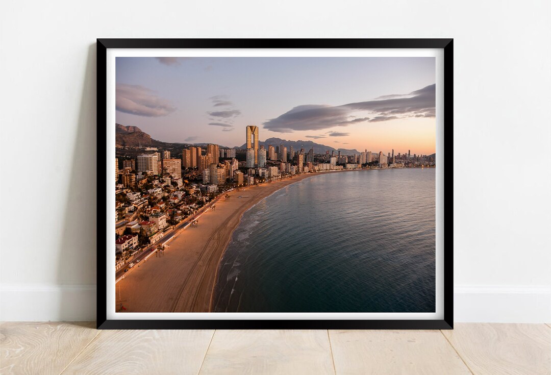 Benidorm Beach Costa Blanca Spain Limited Edition Print Photography ...