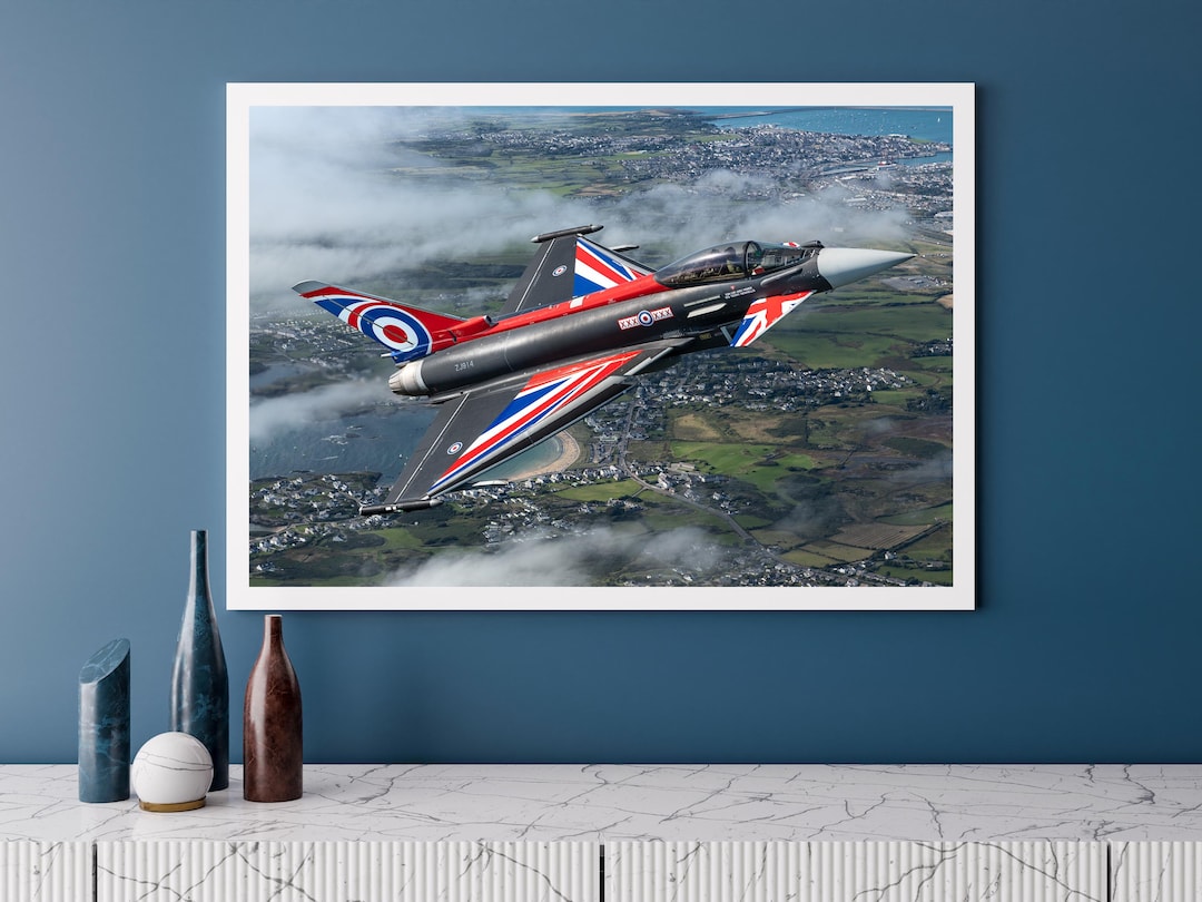 RAF Typhoon With Union Jack Livery | Photo Print | Military | Aircraft ...
