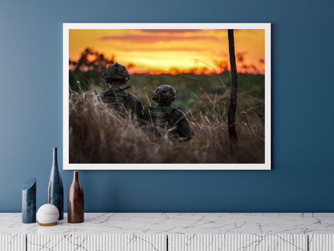 Royal Marine Commandos at Sunset | Photo Print | Military | Royal ...