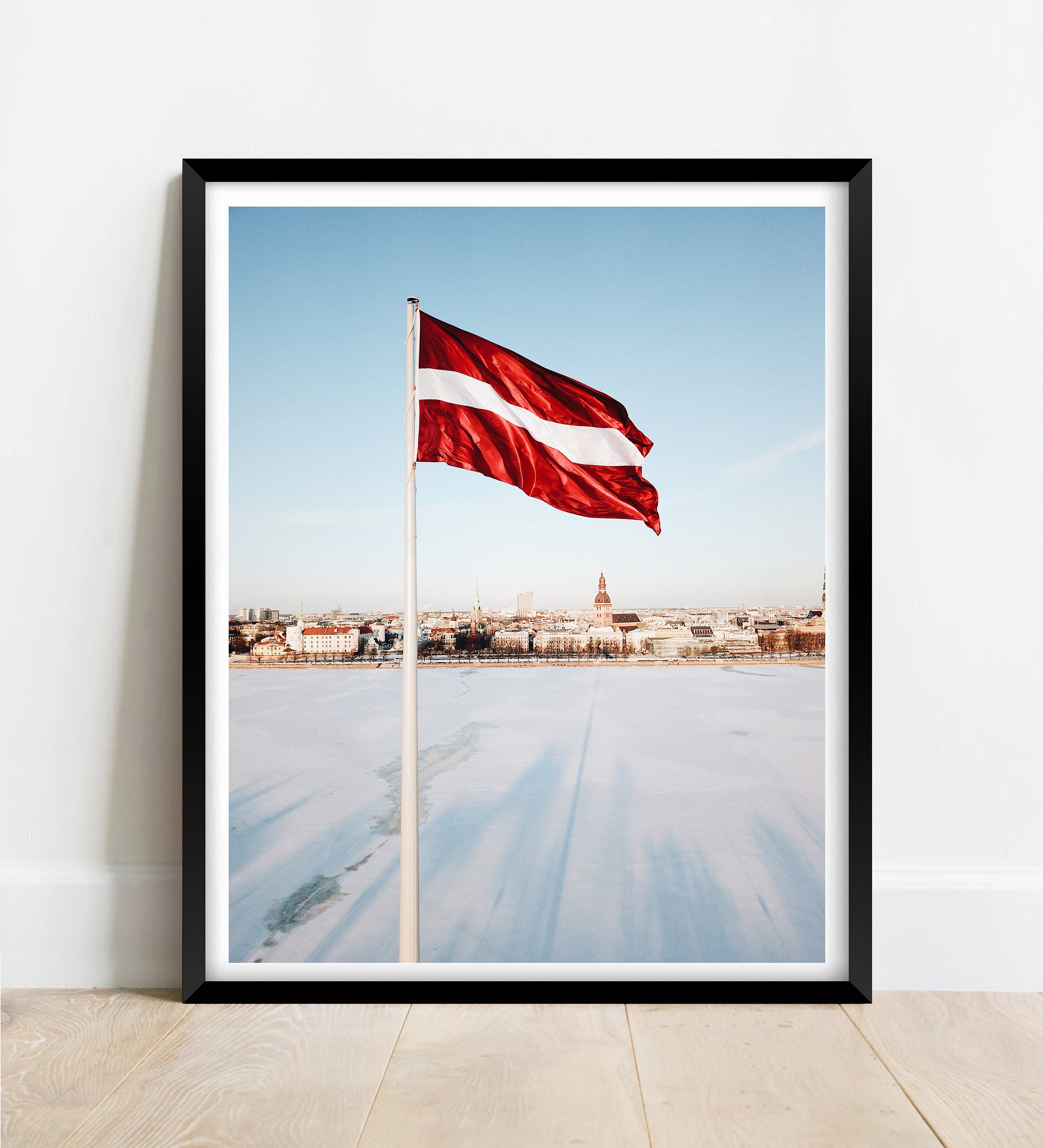 Riga Capital of Latvia and Latvian Flag Limited Edition Print ...