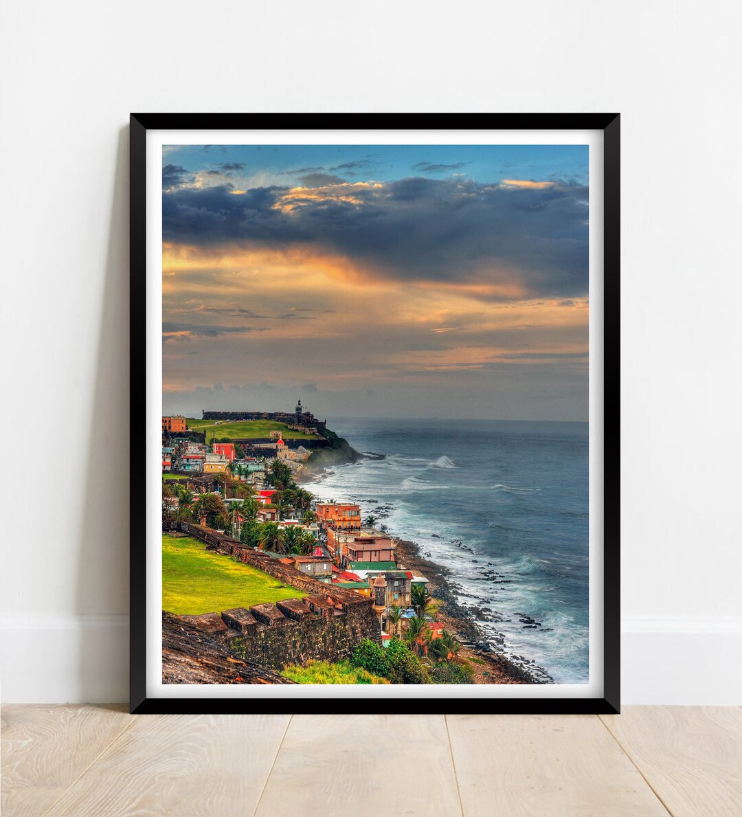 San Juan Puerto Rico Coast at Sunset Limited Edition Print Photography ...