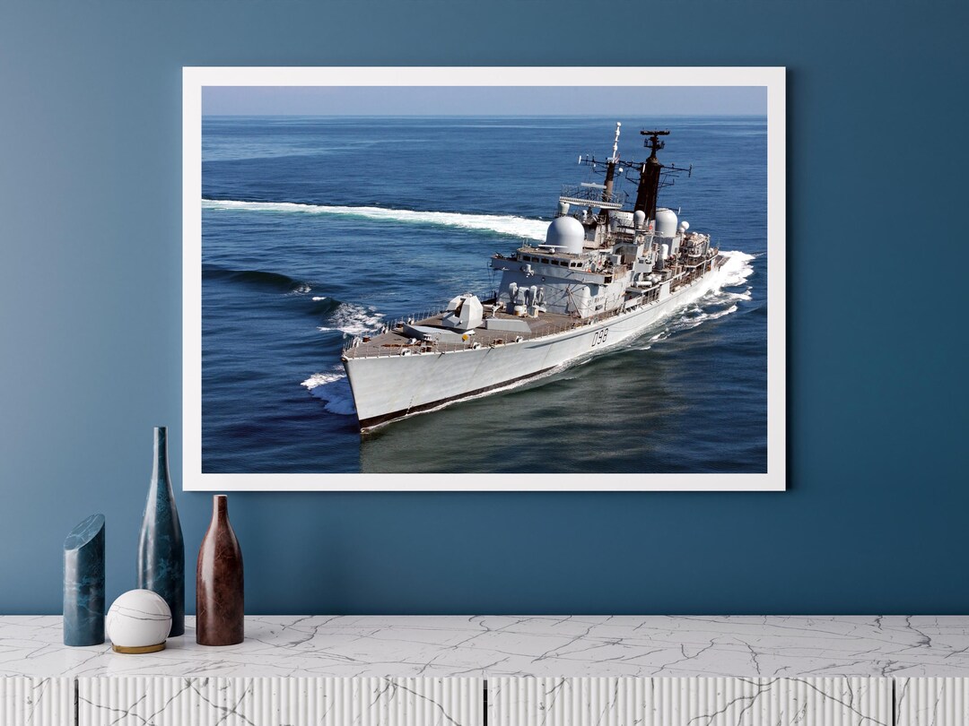 HMS York (D98) Type 42 Destroyer Port Side View | Photo Print ...