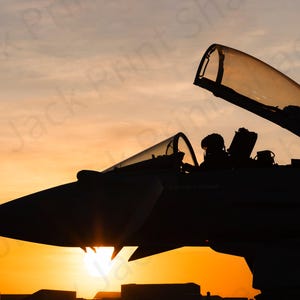 RAF Typhoon Cockpit at Sunset | Photo Print | Military | Aircraft ...