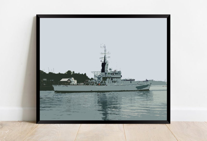 HMS Leeds Castle Royal Navy Castle Class Patrol Vessel - Etsy Canada