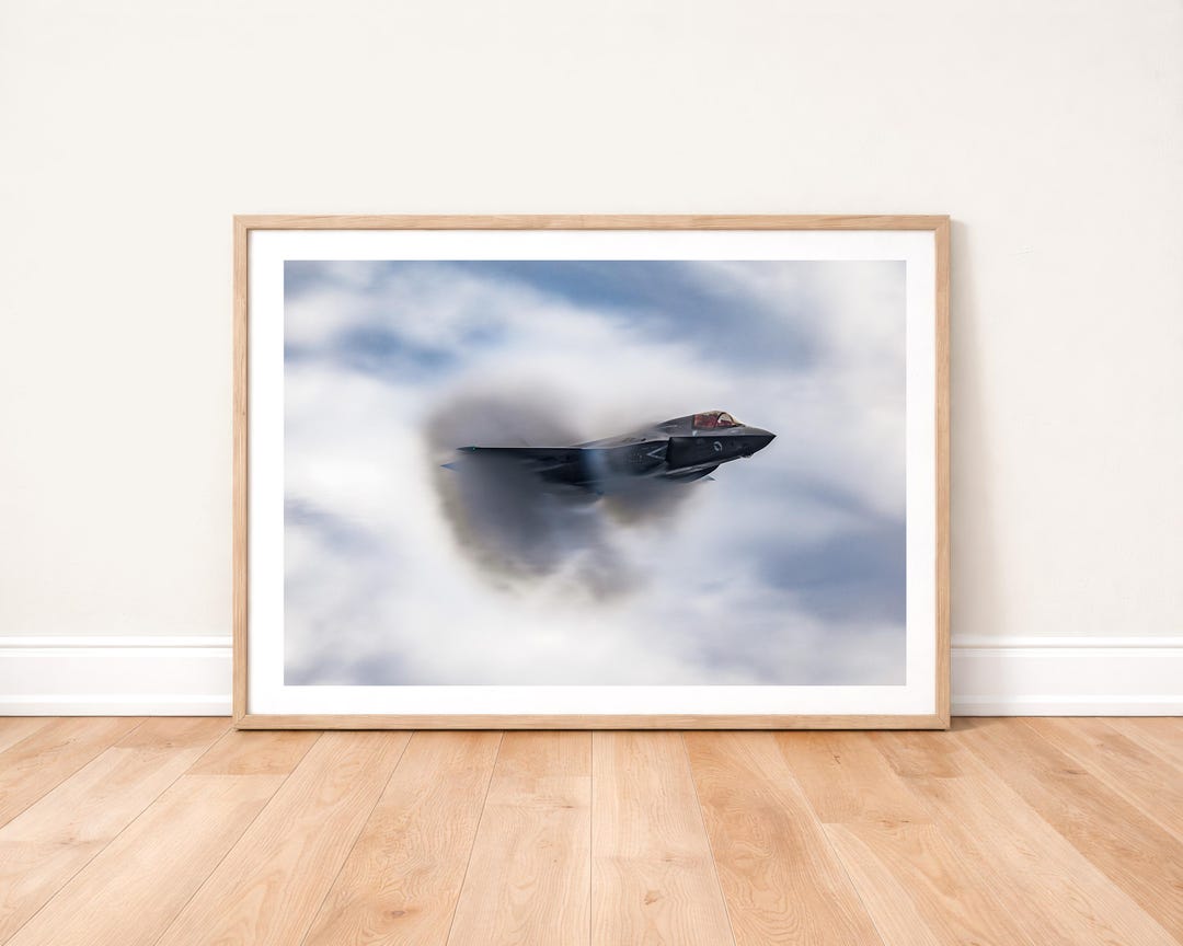 RAF F-35B Vapor Cone in Flight Photo Print: Military Aviation ...