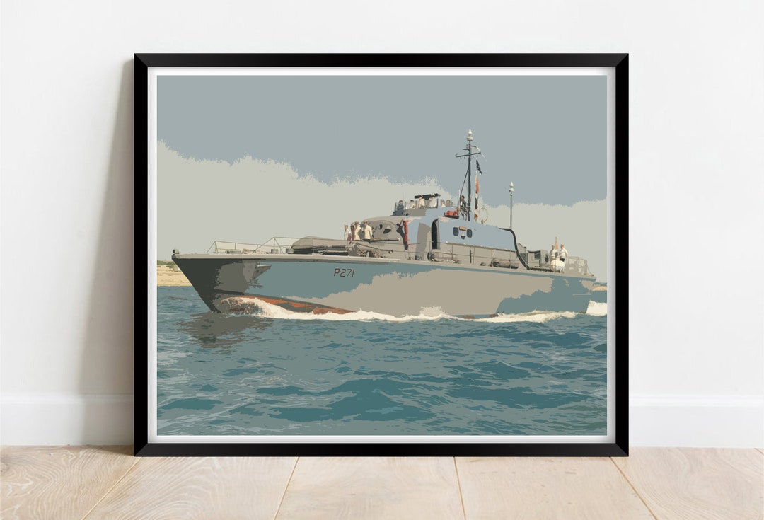 HMS Scimitar Royal Navy Scimitar-class Fast Training Boat Digital ...