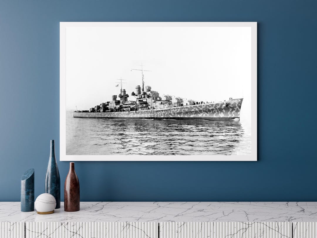 USS Juneau (CL-52) Atlanta Class Light Cruiser | Photo Print | Military ...