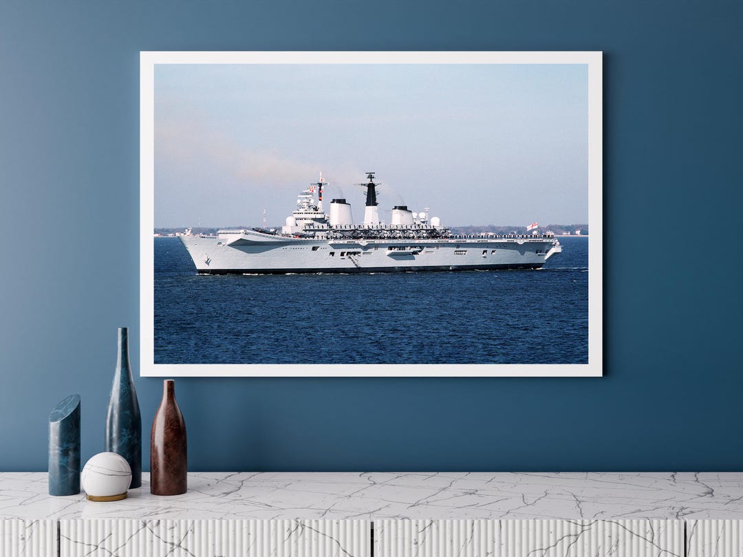 HMS Invincible Aircraft Carrier Photo Print: Royal Navy Warship Wall ...