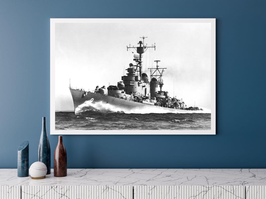 USS Mitscher (DL-2) Mitscher Class Destroyer | Photo Print | Military ...