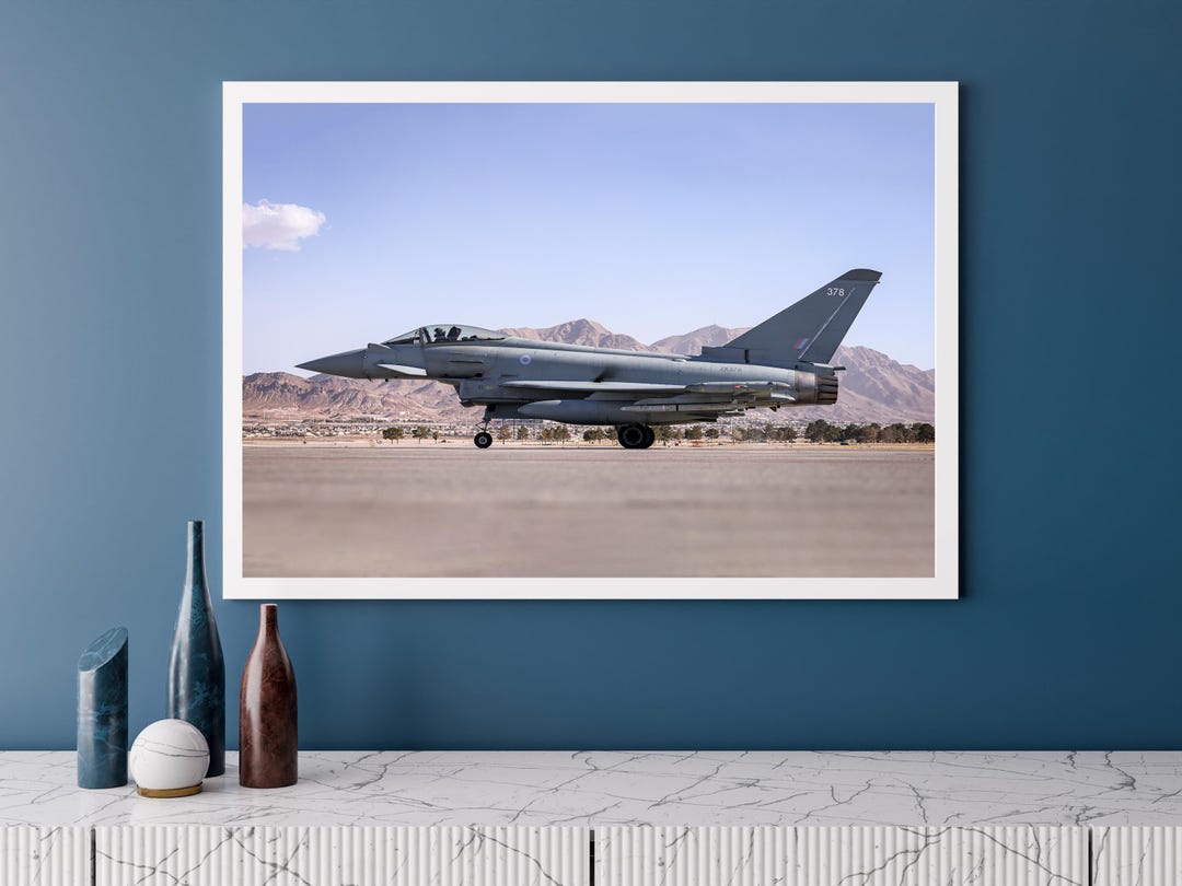 RAF 6 Squadron Typhoon on a Runway | Photo Print | Military | Aircraft ...
