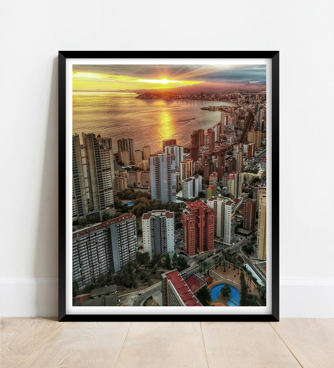 Torre Lúgano Benidorm Beach Costa Blanca Spain Limited Edition Print ...