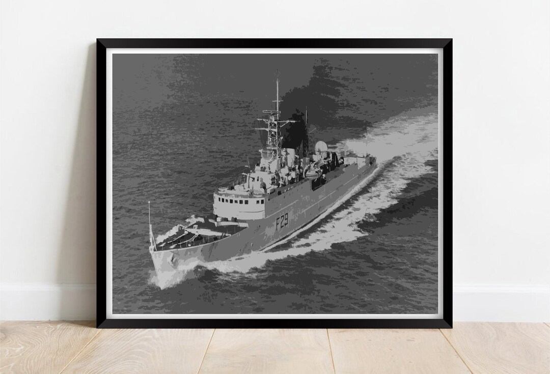 HMS Verulam Royal Navy V Class Destroyer Military Digital - Etsy