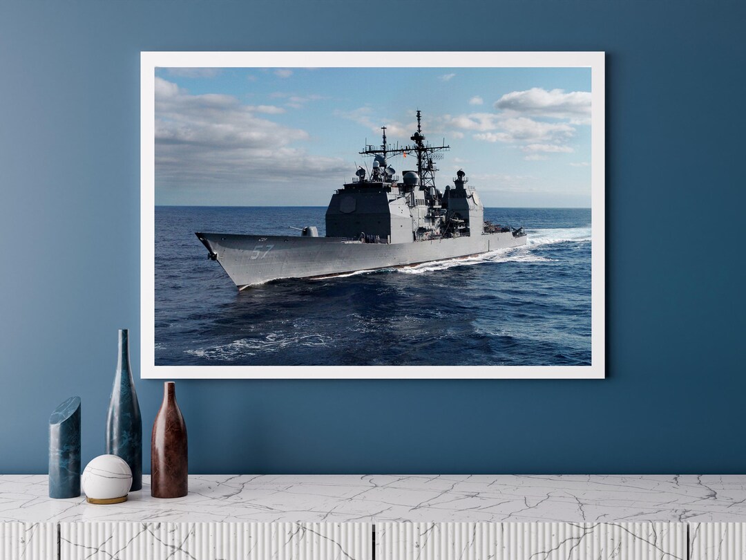 USS Lake Champlain (CG-57) Ticonderoga Class Cruiser | Photo Print | Military | US Navy | Wall ...