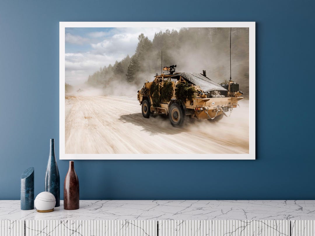 British Jackal 2 Reconnaissance Vehicle Photo Print Military Vehicle ...