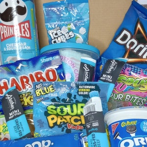 Blue Theme Snack Pack Gift Box, Gift Set, Care Package, College ...