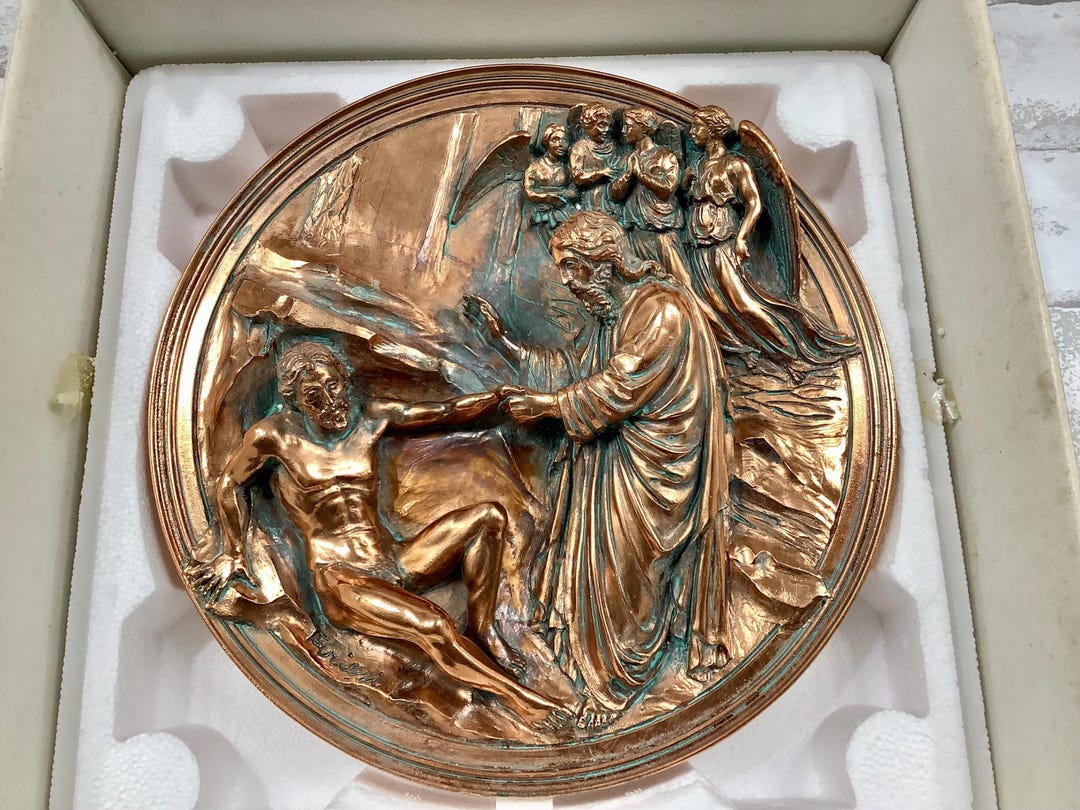Creation of Adam Bronze Wall Plaque - Studio Dante Di Volteradici ...